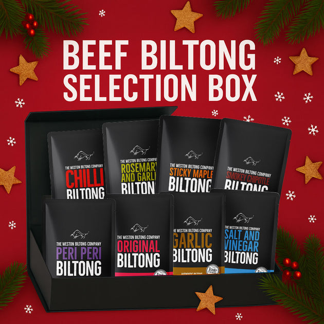 Premium Christmas Biltong Gift Box | 8 Pack Selection | The Cheshire ...